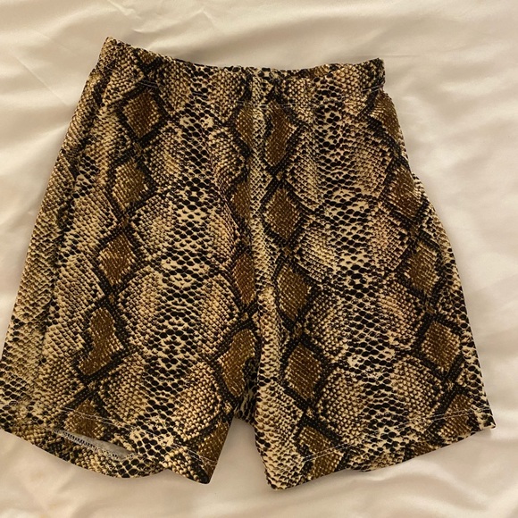 Princess Polly | Shorts | Princess Polly Snake Skin Biker Shorts | Poshmark
